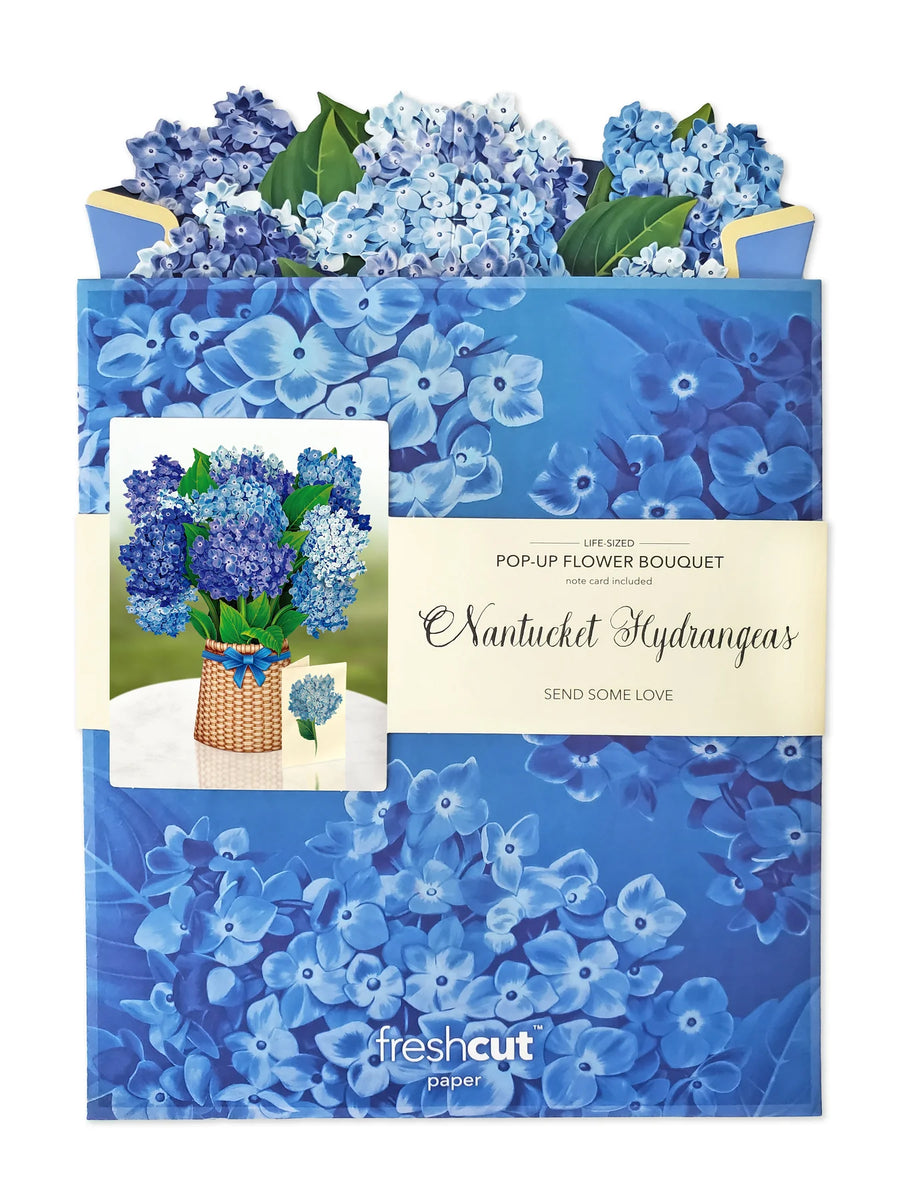 Nantucket Hydrangea Paper Flower Bouquet – Hillwood Museum Shop